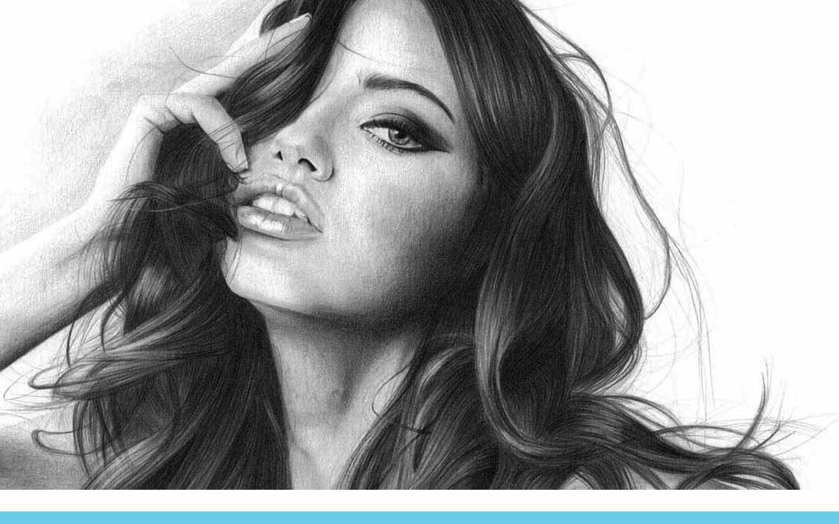 ADRIANA LIMA PENCIL DRAWING, by Artist Sophie Lawson