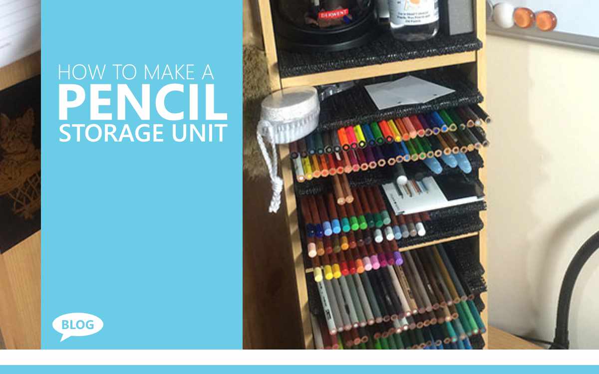 HOW TO MAKE A PENCIL STORAGE UNIT, FOR COLOURED PENCILS