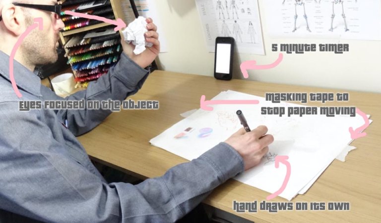 BLIND CONTOUR DRAWING • DRAWING EXERCISE BLIND CONTOUR DRAWING • DRAWING EXERCISE