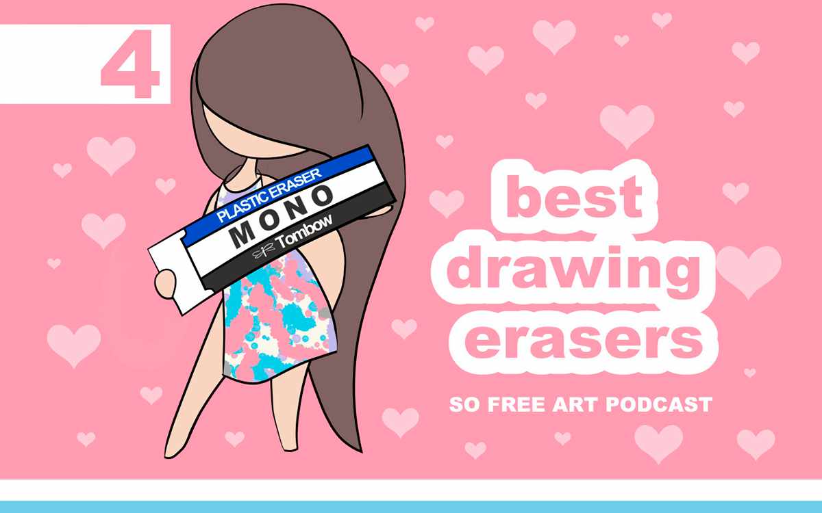 BEST DRAWING ERASERS FOR REALISTIC PENCIL DRAWING • SO FREE ART PODCAST ...